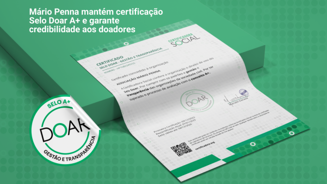 Mário Penna mantém certificação Selo Doar A+ e garante credibilidade ...